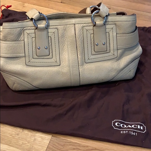 Coach | Bags | Original Winter White Coach Purse Handbag | Poshmark